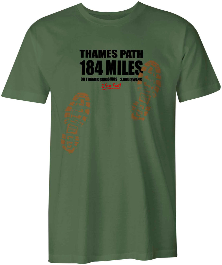 Thames Path 'Sore Feet' t-shirt – itrod